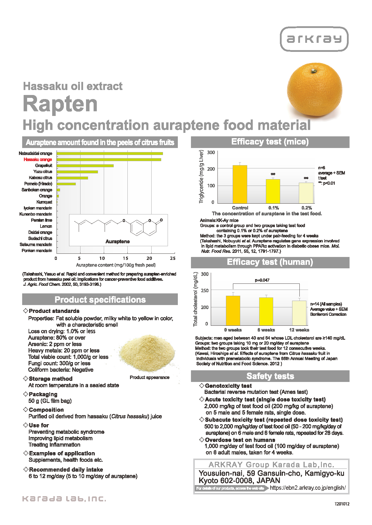 Karada Lab leaflets | Karada Lab